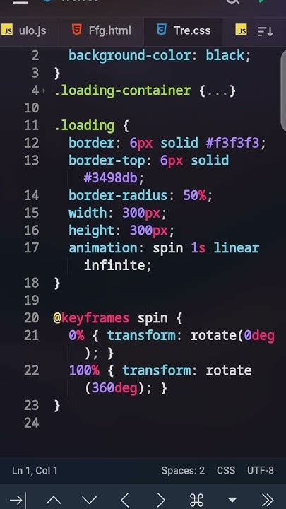 Make Loading Animation In Html Css Shorts Viral Youtubeshorts Html