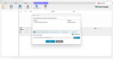 Vmail Tgz To Pst Converter Export Zimbra Mail To Outlook Pst File