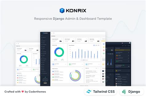 Konrix Django Tailwind Admin Dashboard Template