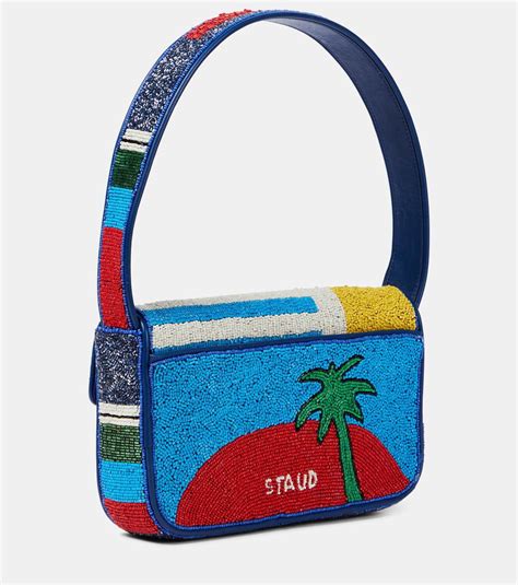 Staud Tommy Beaded Shoulder Bag Staud