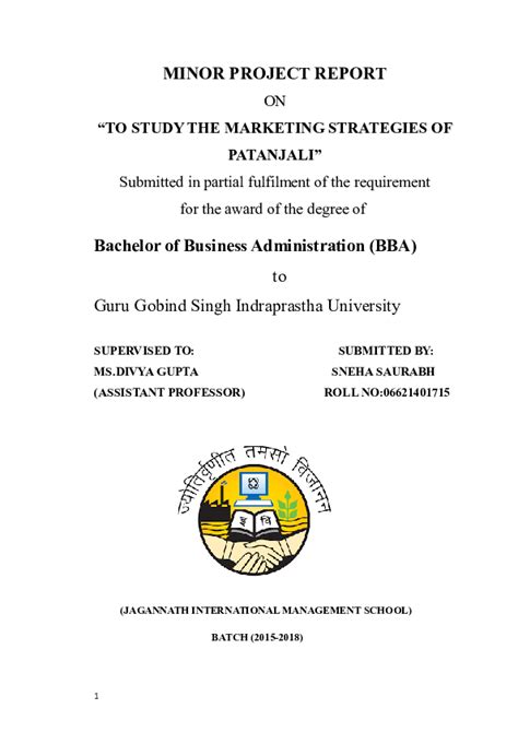 Pdf Minor Project Report