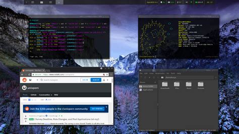 OpenBox Dark BSD R Unixporn