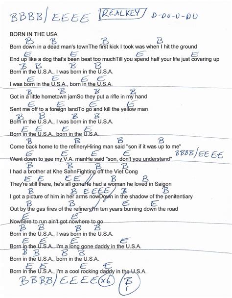 Springsteen Guitar Chords