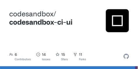Github Codesandboxcodesandbox Ci Ui