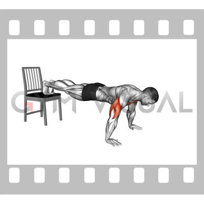 Decline Push Up With Chair Male