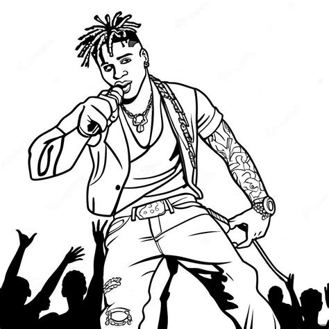 Nle Choppa Performing Live Coloring Page 24403 19275