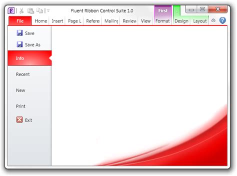 一个类似office用户界面的wpf库fluent ribbon 董川民