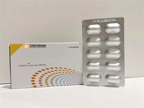 Cefixime Capsule 200mg Packaging Size 1x10 At Best Price In Vadodara