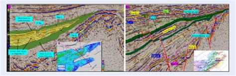 Interpreted Seismic Sections Through The Stratigraphic Traps In The