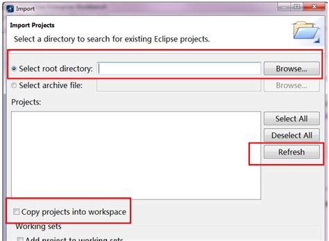 solution eclipse some projects cannot be imported because they already
