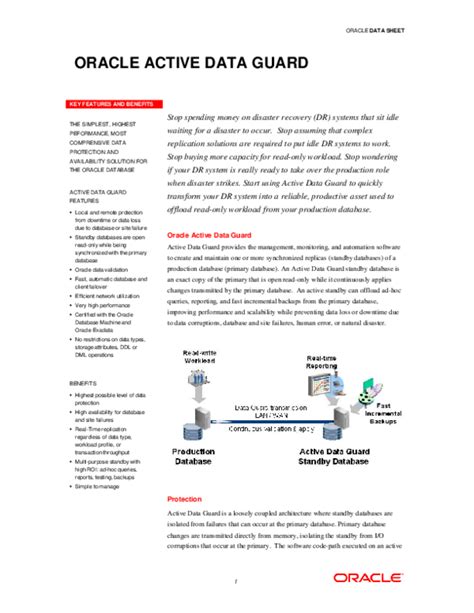 Pdf Oracle Active Data Guard