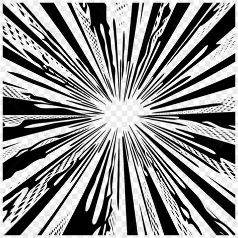 Comic Radial Speed Lines Book Burst Effect Hero Art Anime Png Image Image And Picture For
