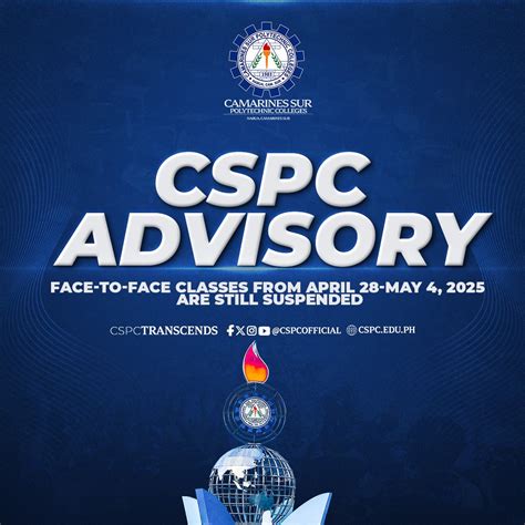 📣cspc Advisory Camarines Sur Polytechnic Colleges Facebook