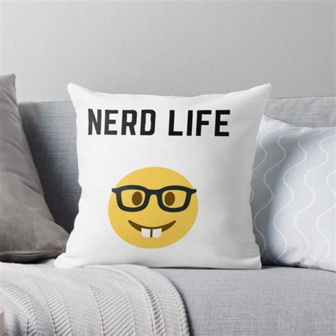 Nerd Emoji Pillows Qosy Luxury Lifestyle Food Travel Home And
