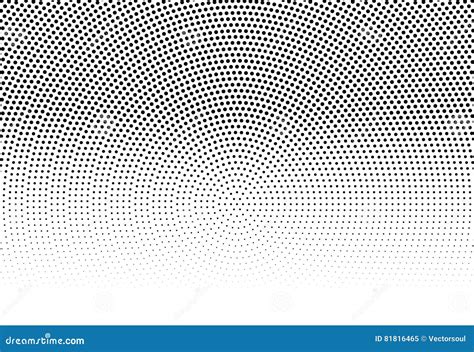 Circle Halftone Pattern Texture Monochrome Halftone Dots Stock