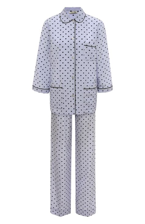 Женская светло голубая шелковая пижама Miu Miu купить в интернет магазине ЦУМ арт Mpj005 Xj0