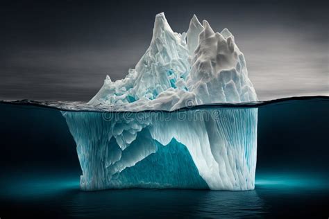 Spectacular Ai Generative Iceberg Render Stock Illustration