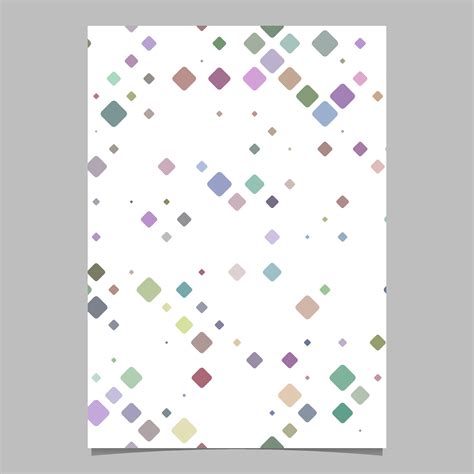 Colorful Geometrical Diagonal Rounded Square Mosaic Pattern Flyer Background 44158786 Vector Art