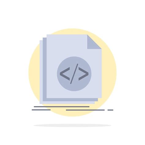 Código Codificación Archivo Programación Script Color Plano Icono Vector 18029862 Vector En Vecteezy