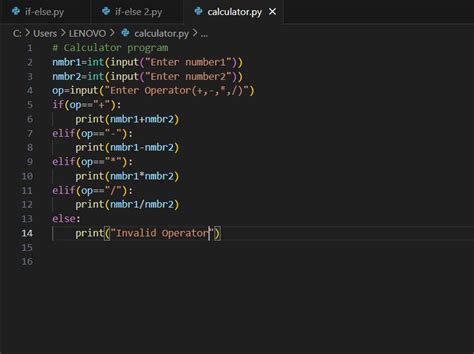 Rajitha Puvvala On Linkedin Day 6 Calculator Program That Takes 2numbers And An Operator