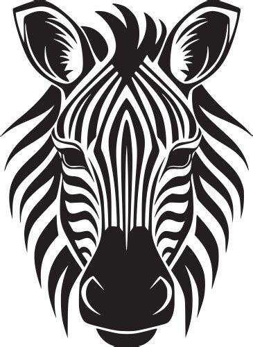 Zebra Minimalist And Simple Silhouette Vector Image