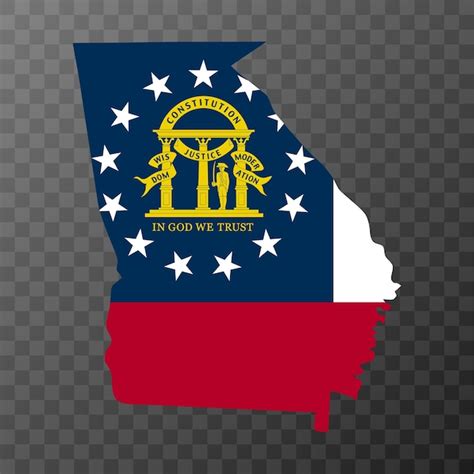 Premium Vector Georgia State Flag Vector Illustration