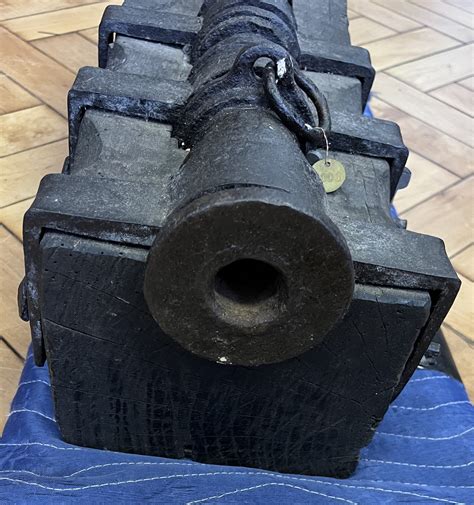 Lot 193 A Rare Iron Breech Loading Cannon Probably