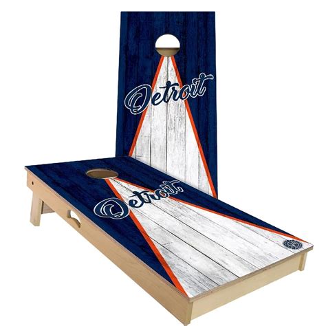 Cornhole Boards Detroit Triangle Baseball Theme Tournament Size