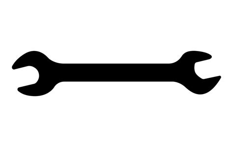 Silueta De Llave De Doble Cara Ilustración De Herramienta Manual De
