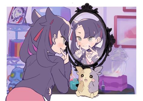Marnie Morpeko And Morpeko Pokemon And More Drawn By Abe Kumayu Danbooru