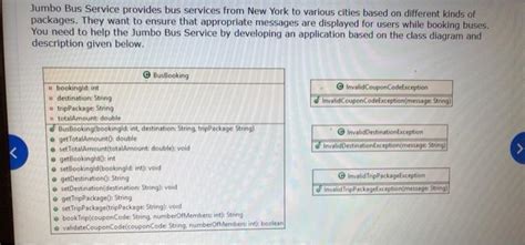 Solved Jumbo Bus Service Provides Bus Services From New York