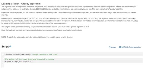 Solved Loading A Truck Greedy Algorithm The Algorithm Used