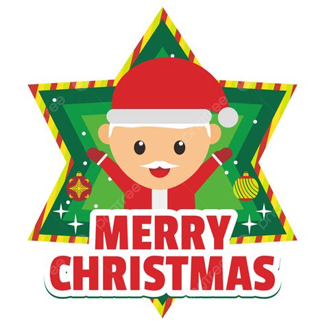 Greeting Santa Claus Merry Christmas Header Celebration Vector