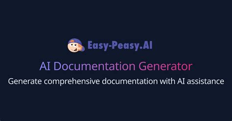 free ai documentation generator easy peasy ai