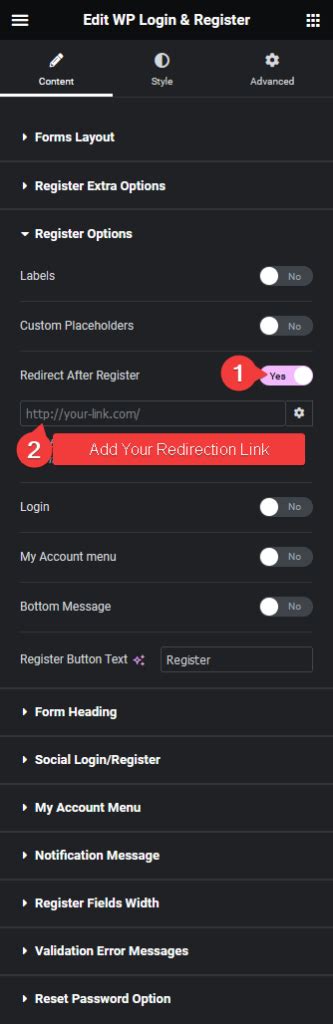 How To Redirect After Registration In Elementor Registration Form The Plus Addons For Elementor