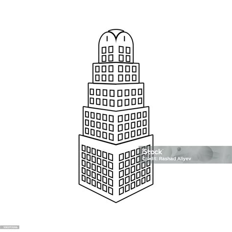 3d 마천루 건물 아이콘의 그림입니다 모바일 개념 및 웹 애플 리 케이 션 아이콘을 위한 3d 건물의 요소입니다 웹사이트 디자인