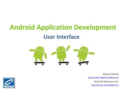 Day 5 Android User Interface View Widgets Ppt