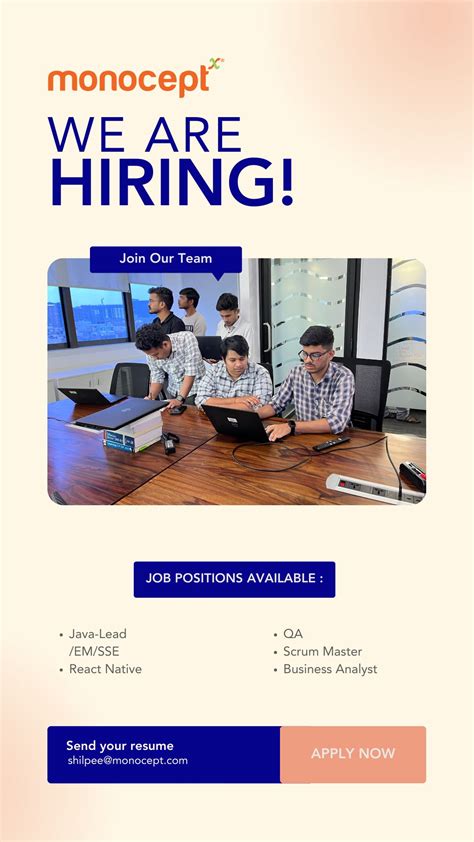 Monocept On Linkedin Joinmonocept Hiring Techjobs Innovation Ai Careeropportunity