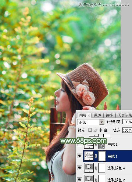 Photoshop调出人像外景照片唯美逆光效果图 PS教程网