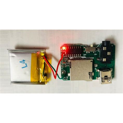 jual modul module mini mp3 player plus baterai modul charger 5v