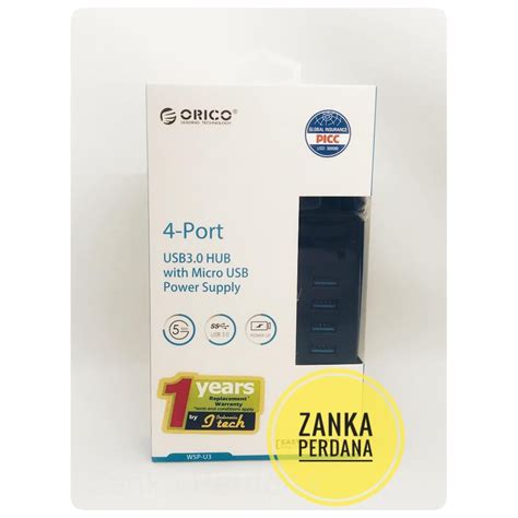 Jual Kabel Usb Hub Orico W5Pu3 Usb Hub 4 Port Usb 3 0 Hitam Shopee Indonesia
