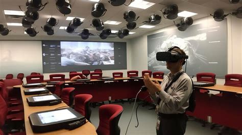 Premium Ai Image A Photo Of Advanced Virtual Reality Training And Education