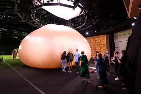 Inflatable Breast Building For Heraclitus Pictures Brighton Uk