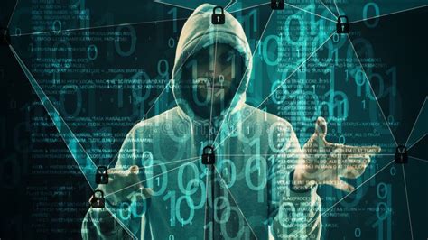 Spy Man Using Holographic Technology Cyber Threat Stock Image Image Of Futuristic Data