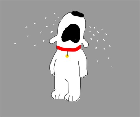 Brian Griffin Crying Like Snoopy Drawception