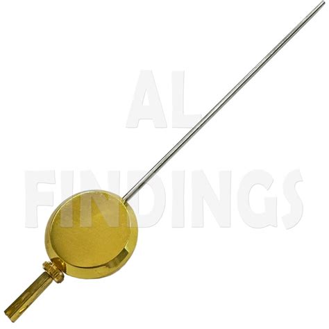 35mm Universal Clock Pendulum Bob Brass Steel Rod Regulating Nut