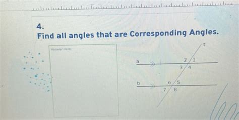 4 Find All Angles That Are Corresponding StudyX
