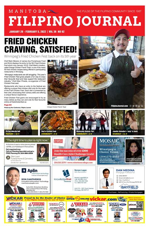 Filipino Journal Manitoba Edition January 20 February 05 2022 By