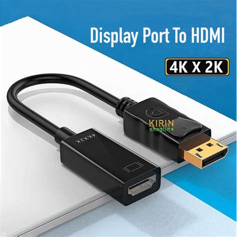 Jual 4k Display Port To Hdmi Kabel Converter Antarmuka Dp Male Ke Hdtv Female Adapter Digital