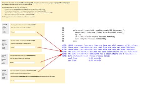 Solved How Many Variables Columns Are In Resultsmatch08 Answer 117 Sas Support Communities